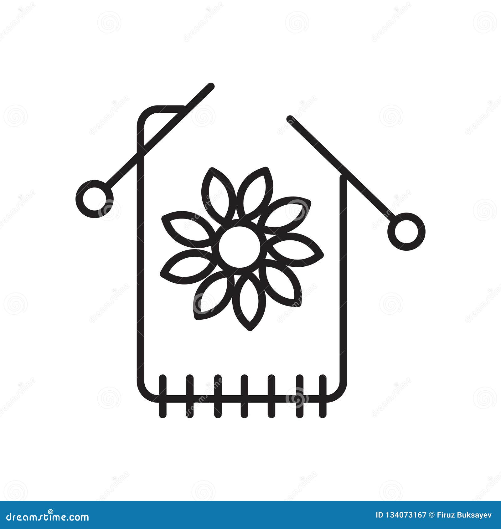 Knitting Icon Vector Isolated on White Background, Knitting Sign , Sign ...