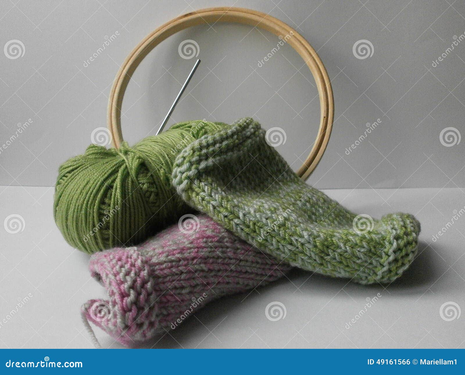 Knitting stock photo. Image of pink, knitting, weaving - 49161566