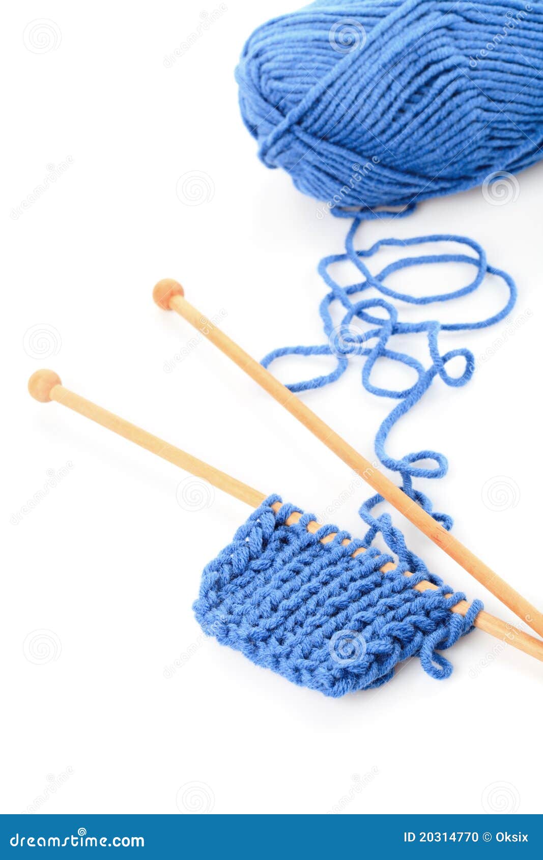Knitting isolated stock photo. Image of traditional, bright - 20314770