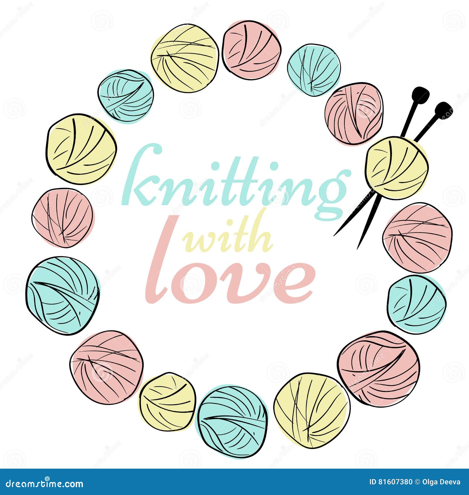 Knitting logo stock vector. Illustration of design, handcrafted - 81607380