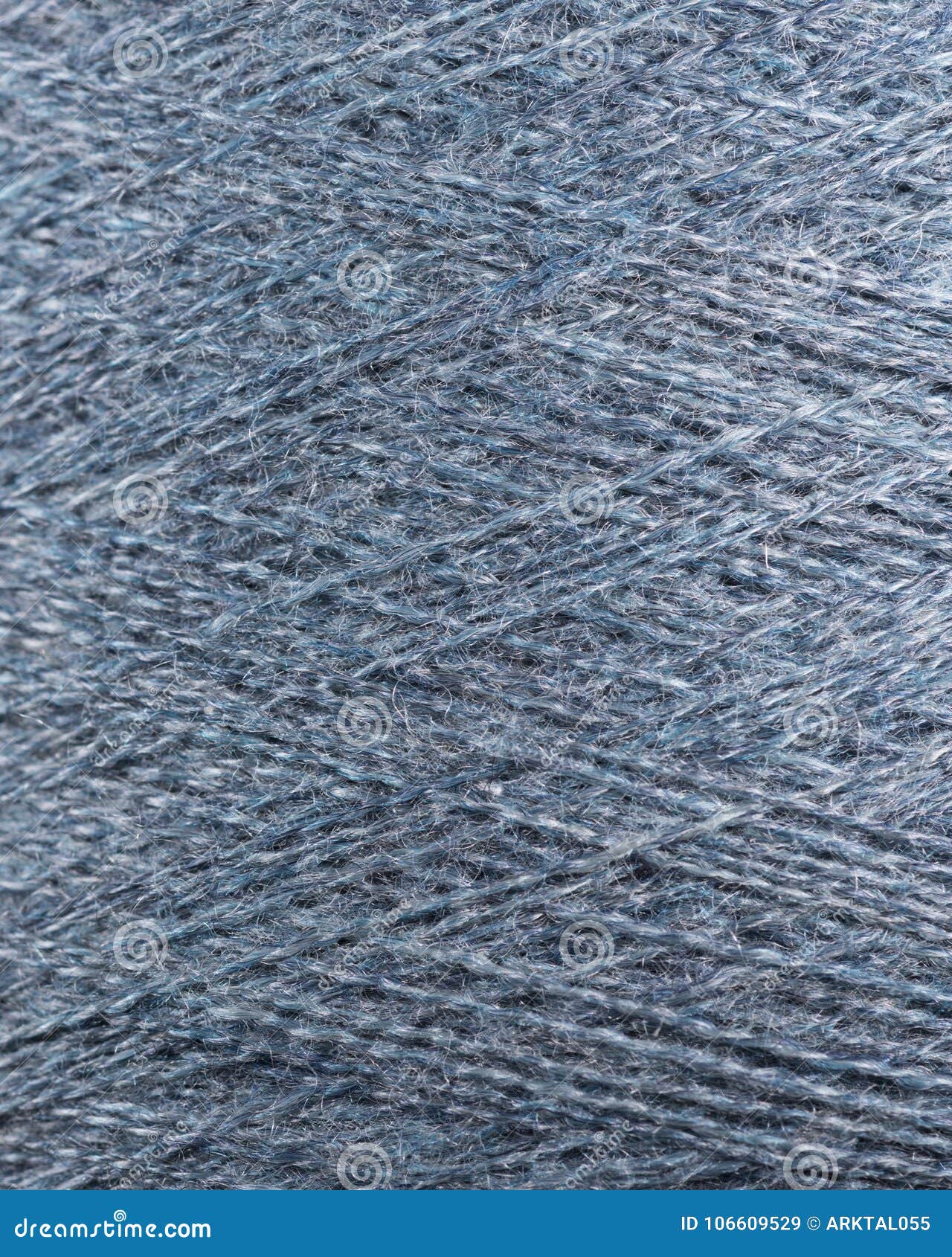 Blue Wool Thread Spool Macro Close Up Stock Image - Image of materials ...