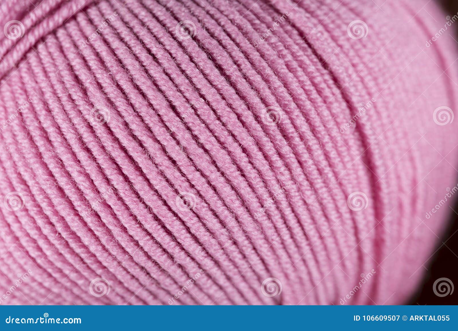 Pink Wool Thread Ball Macro Closeup Stock Image - Image of industry ...