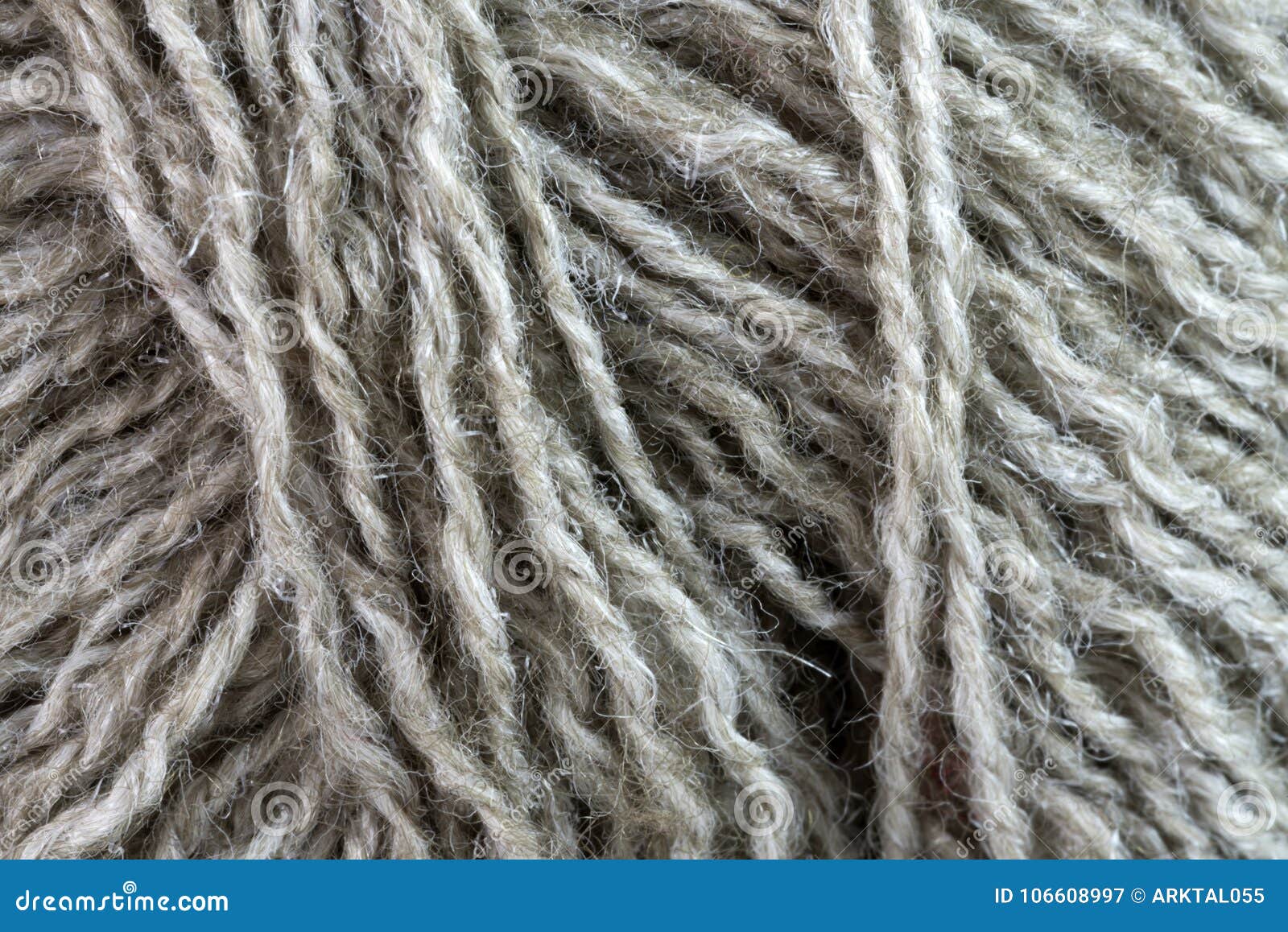 Raw White Wool Thread Ball Macro Closeup Stock Image - Image of natural ...