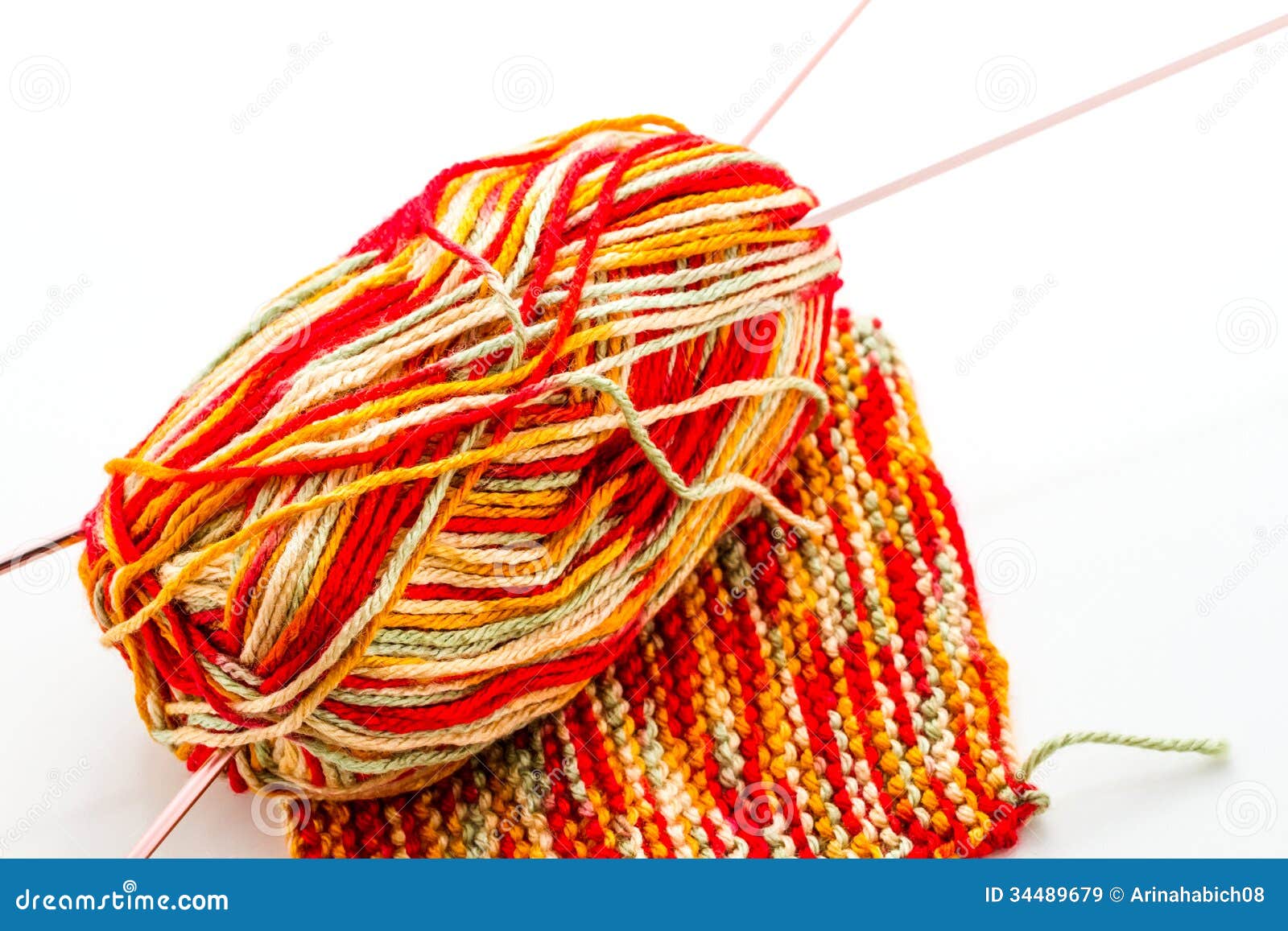 Knitting stock image. Image of knit, craft, creativity - 34489679