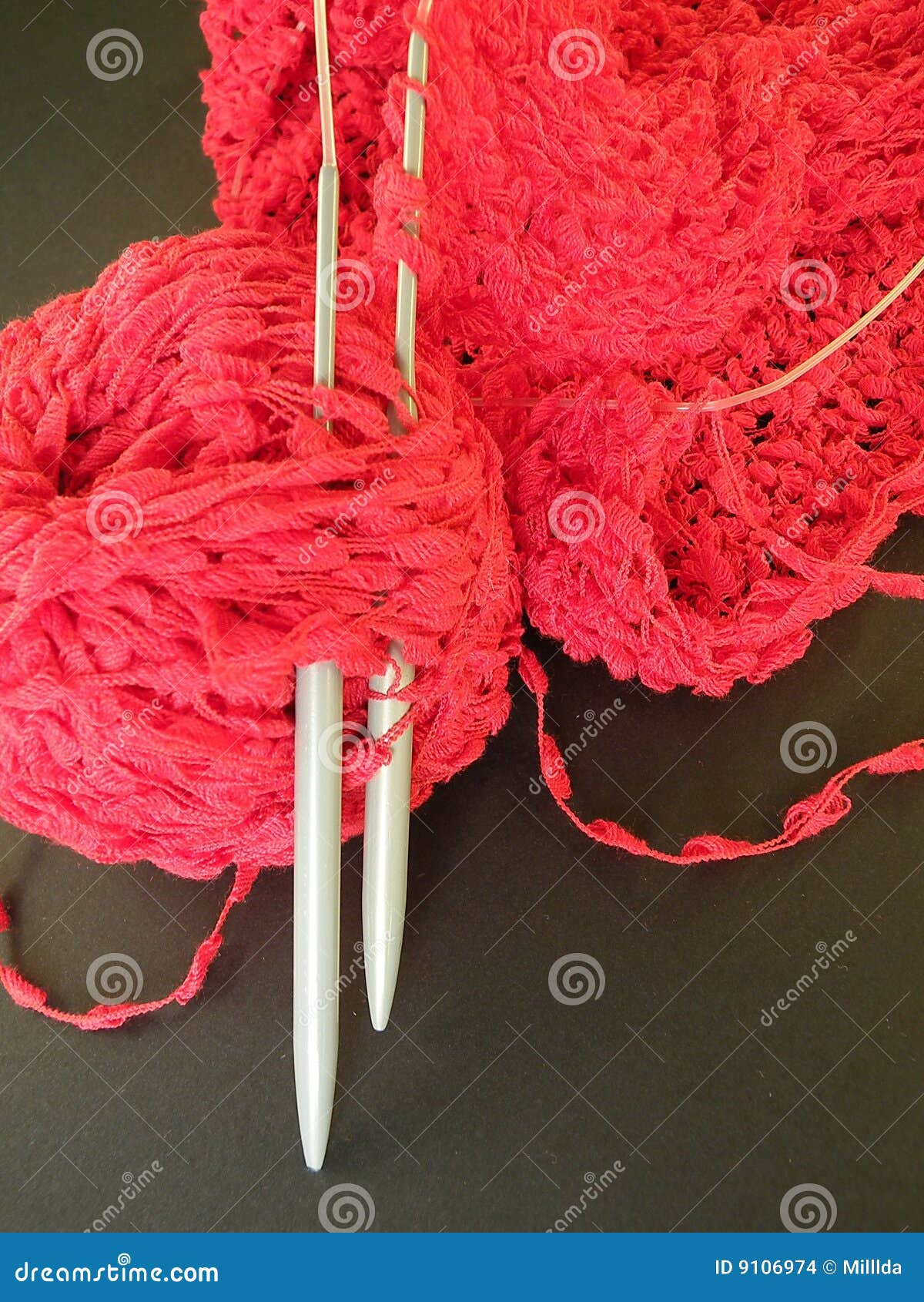 Knitting and needle stock photo. Image of knitting, texture - 9106974