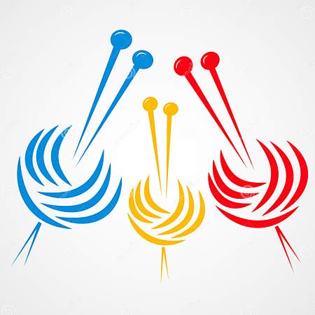 Knitting needles stock vector. Illustration of creative - 33688759