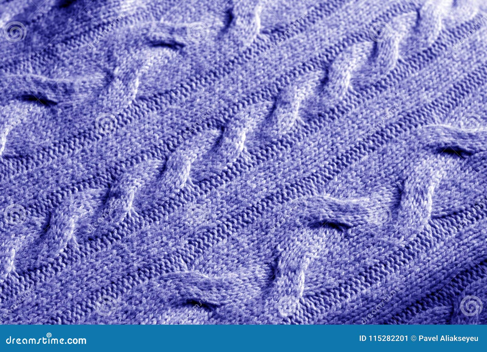Knitting Pattern in Blue Tone. Stock Image - Image of knitwear, knit ...