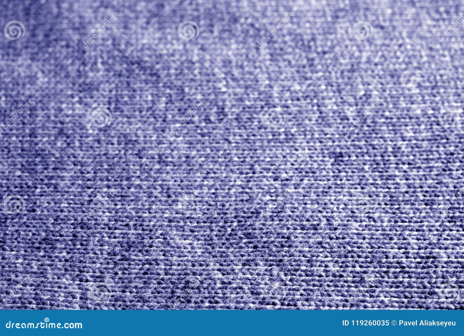 Knitting Pattern with Blur Effect in Blue Color. Stock Image - Image of ...