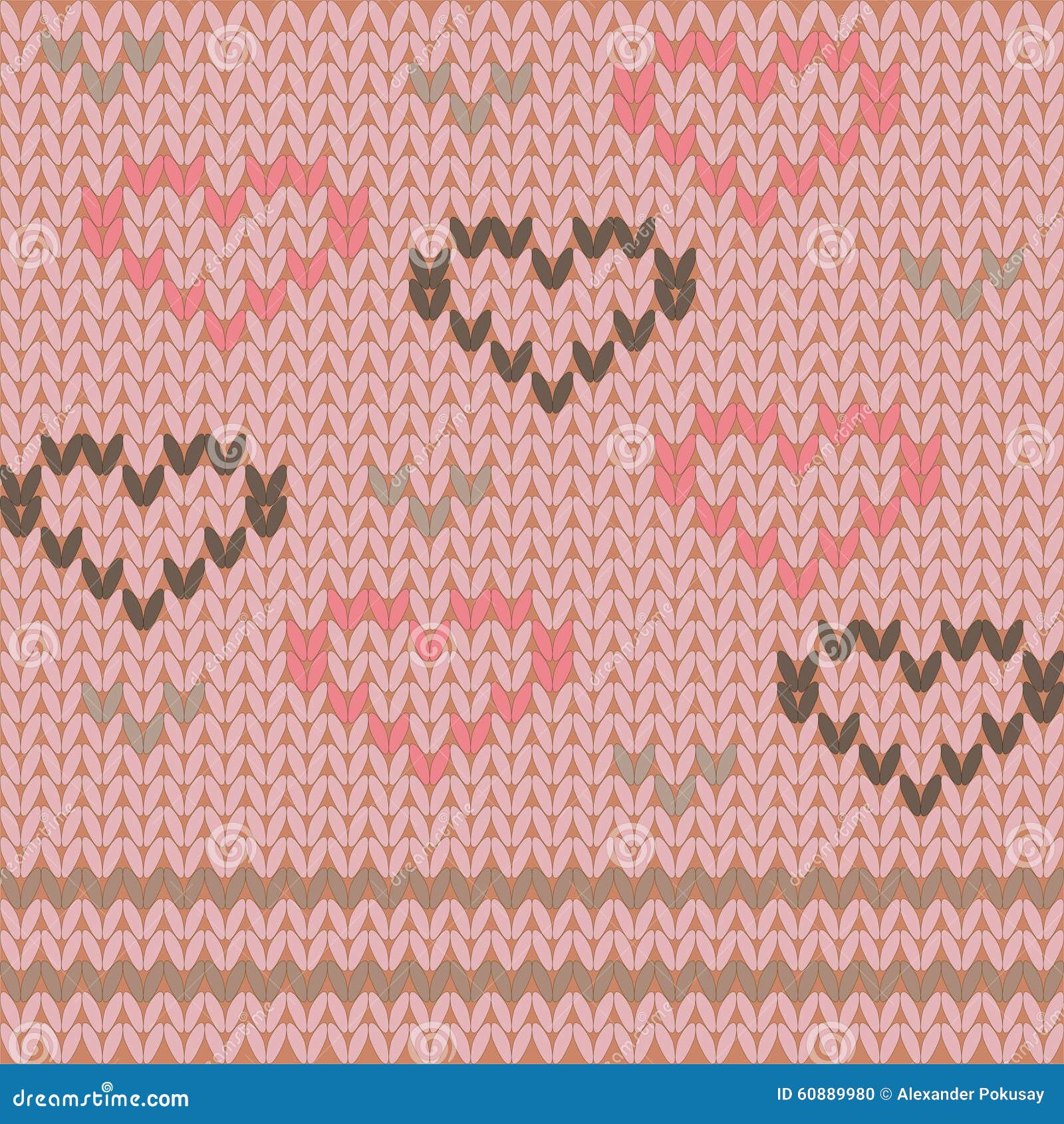 Knitting Pattern Vector Illustration Stock Vector - Illustration of ...