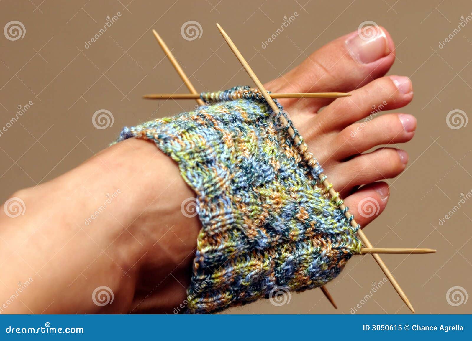 Knitting in Progress stock image. Image of knitted, knitting - 3050615