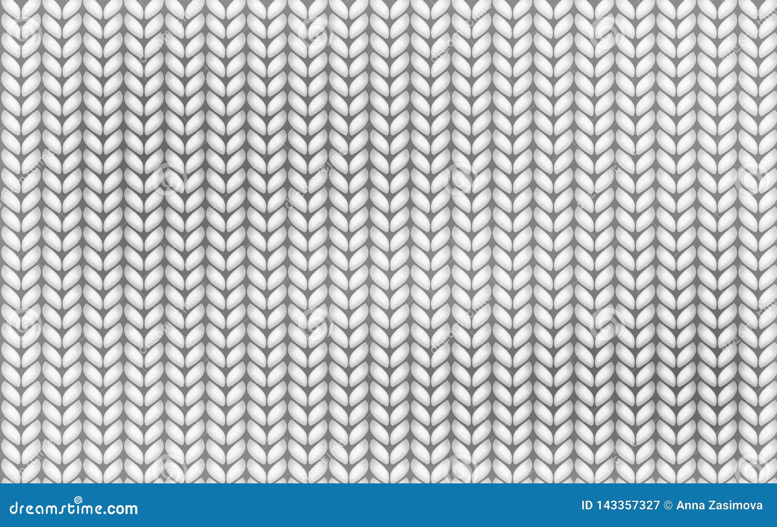 Knitting Realistic Texture Seamless Pattern. White and Gray Realistic ...