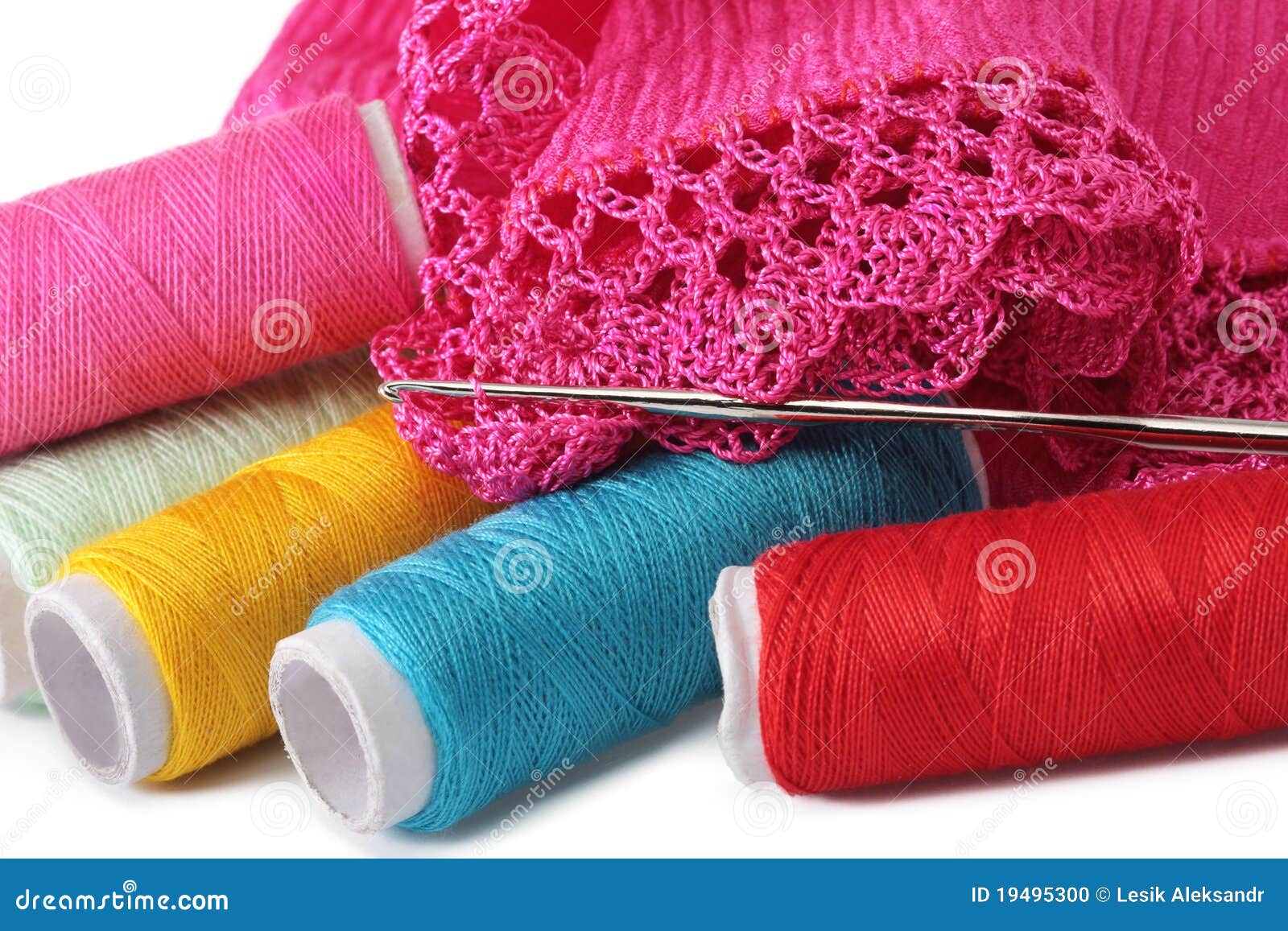 Knitting, Sewing, Crochet and Lace Stock Photo - Image of creative ...