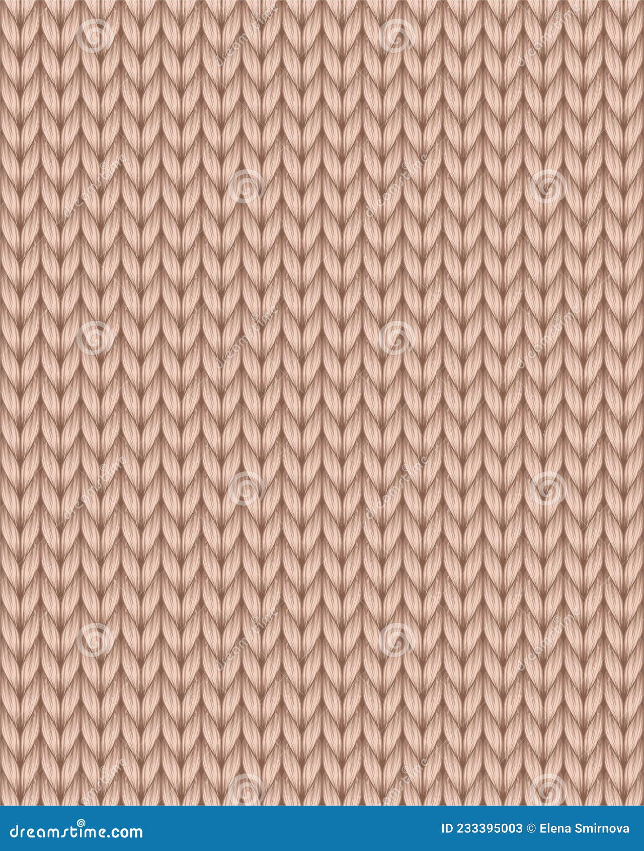 Knitting Texture Vector Seamless Pattern in Ivory Beige Color Stock ...