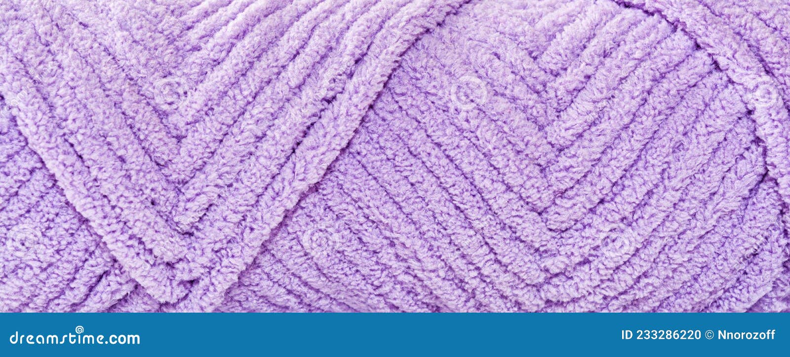 Knitting Threads Wound with a Pattern in the Form of Arrows. Close-up ...