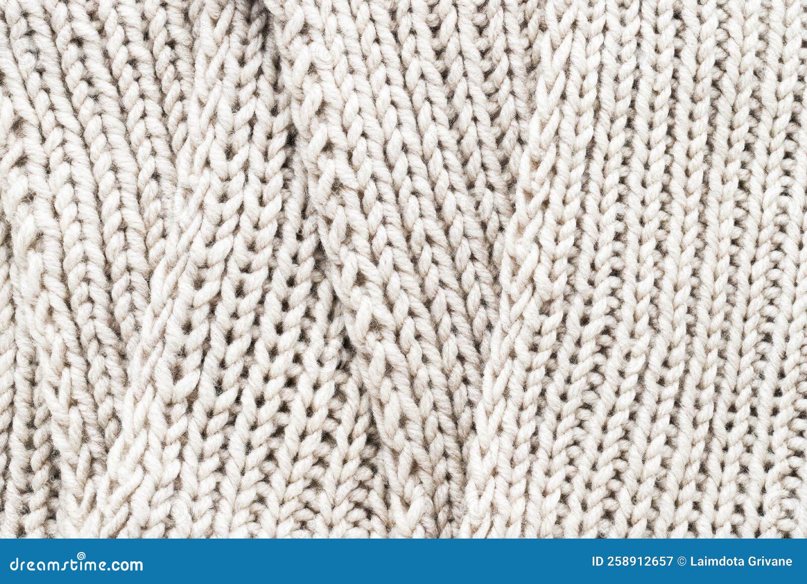 Knitting. Vertical Striped Beige Knit Fabric Texture, Knitted Pattern ...