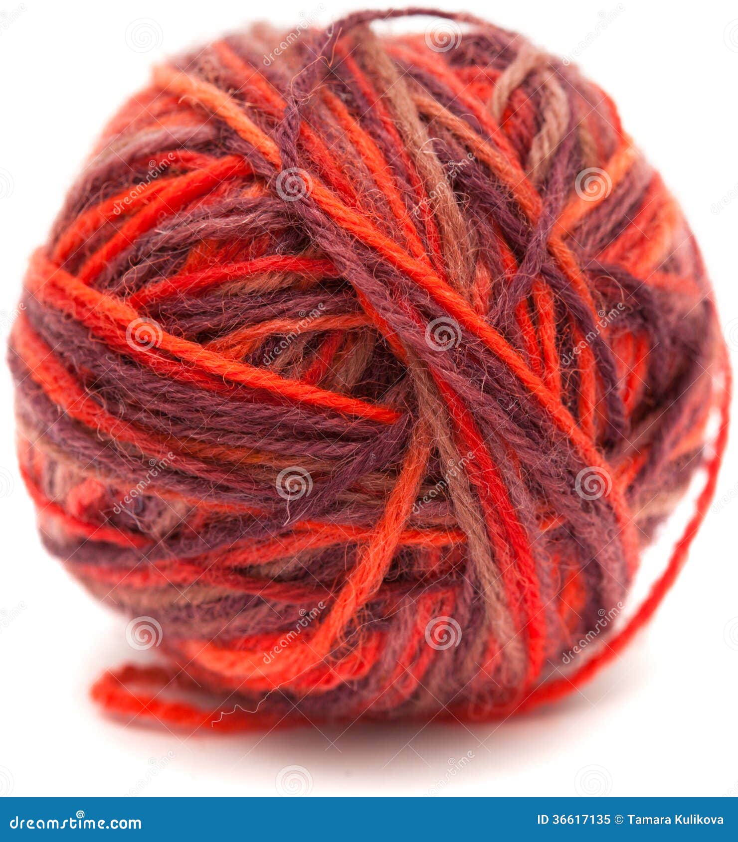 Knitting wool stock image. Image of wool, thin, variegated - 36617135
