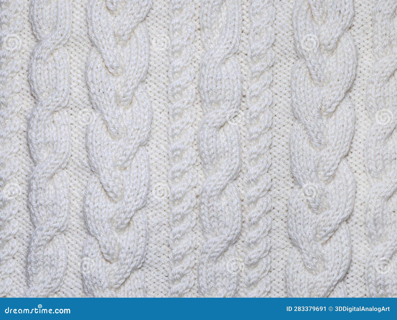 White Knitting Pattern Hand Knitted Stock Image - Image of knitting ...