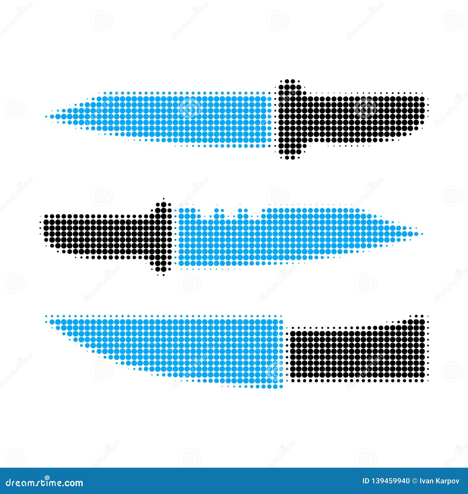 Knives Halftone Dotted Icon Stock Vector - Illustration of pictograph ... Knives Halftone Dotted Icon Stock Vector - Illustration of pictograph ...