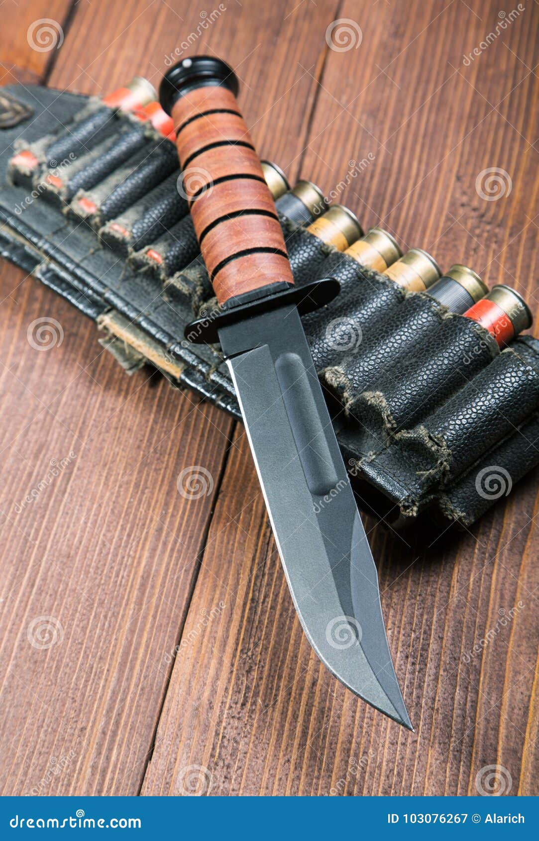 Knives with Large Blades on the Table Stock Image - Image of sharpening ...