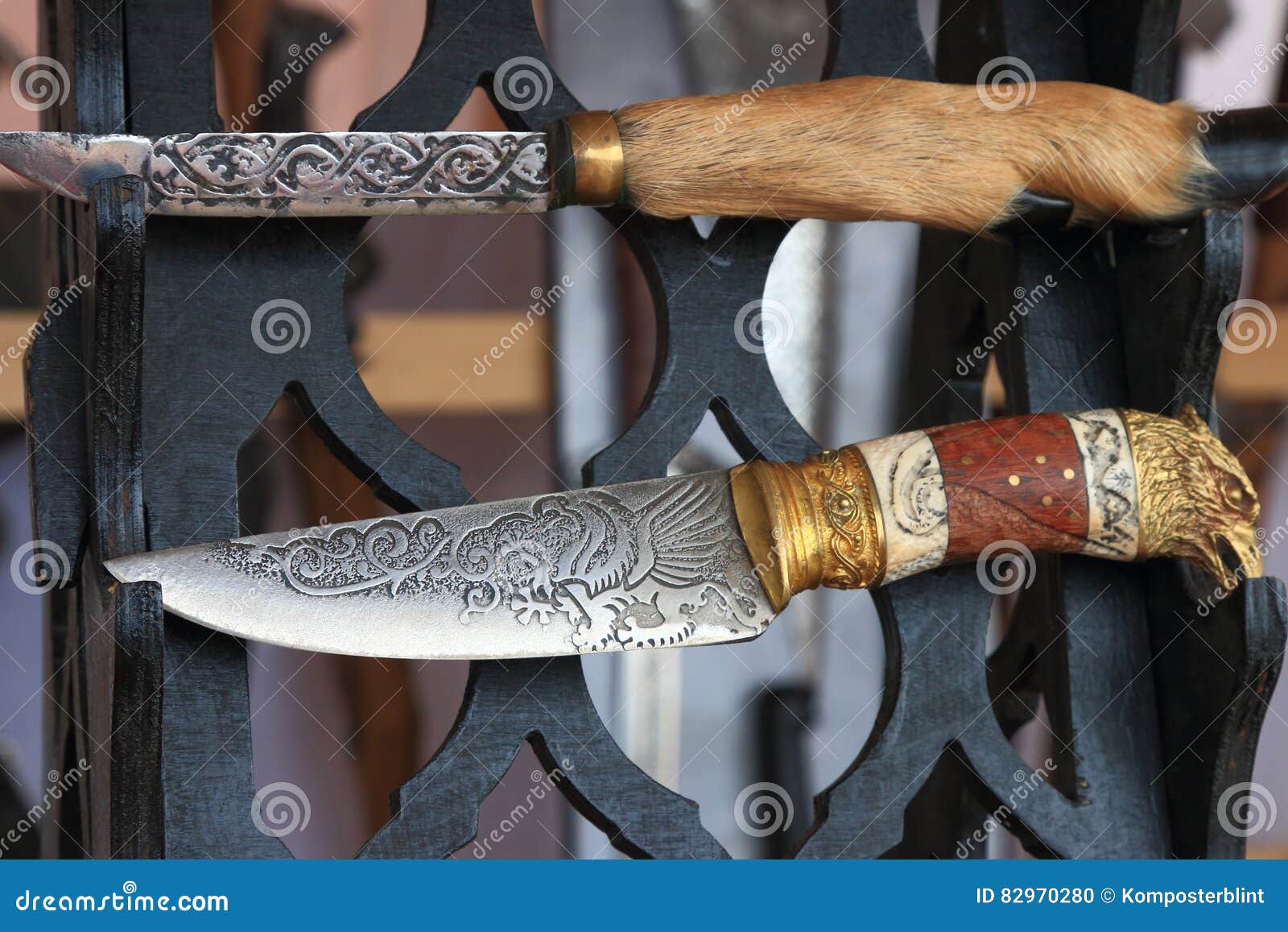 Knives stock photo. Image of bone, handmade, handicraft - 82970280
