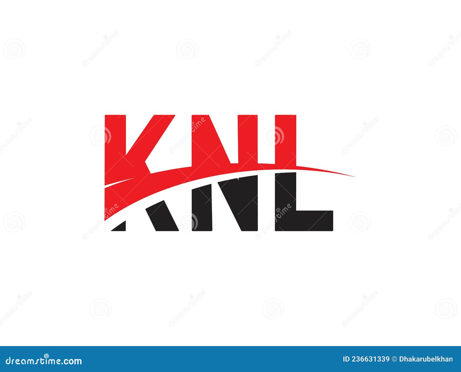 KNL Letter Initial Logo Design Vector Illustration Stock Vector ...