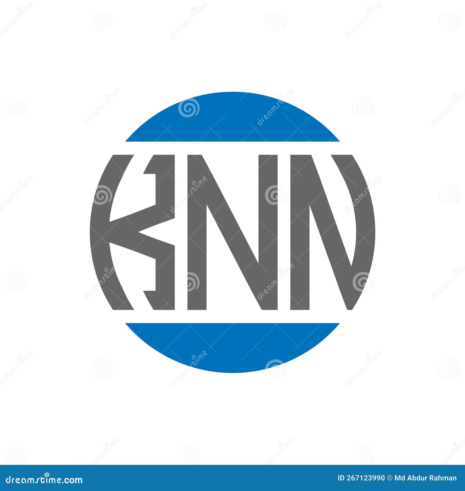 KNN Letter Logo Design On White Background. KNN Creative Initials ...
