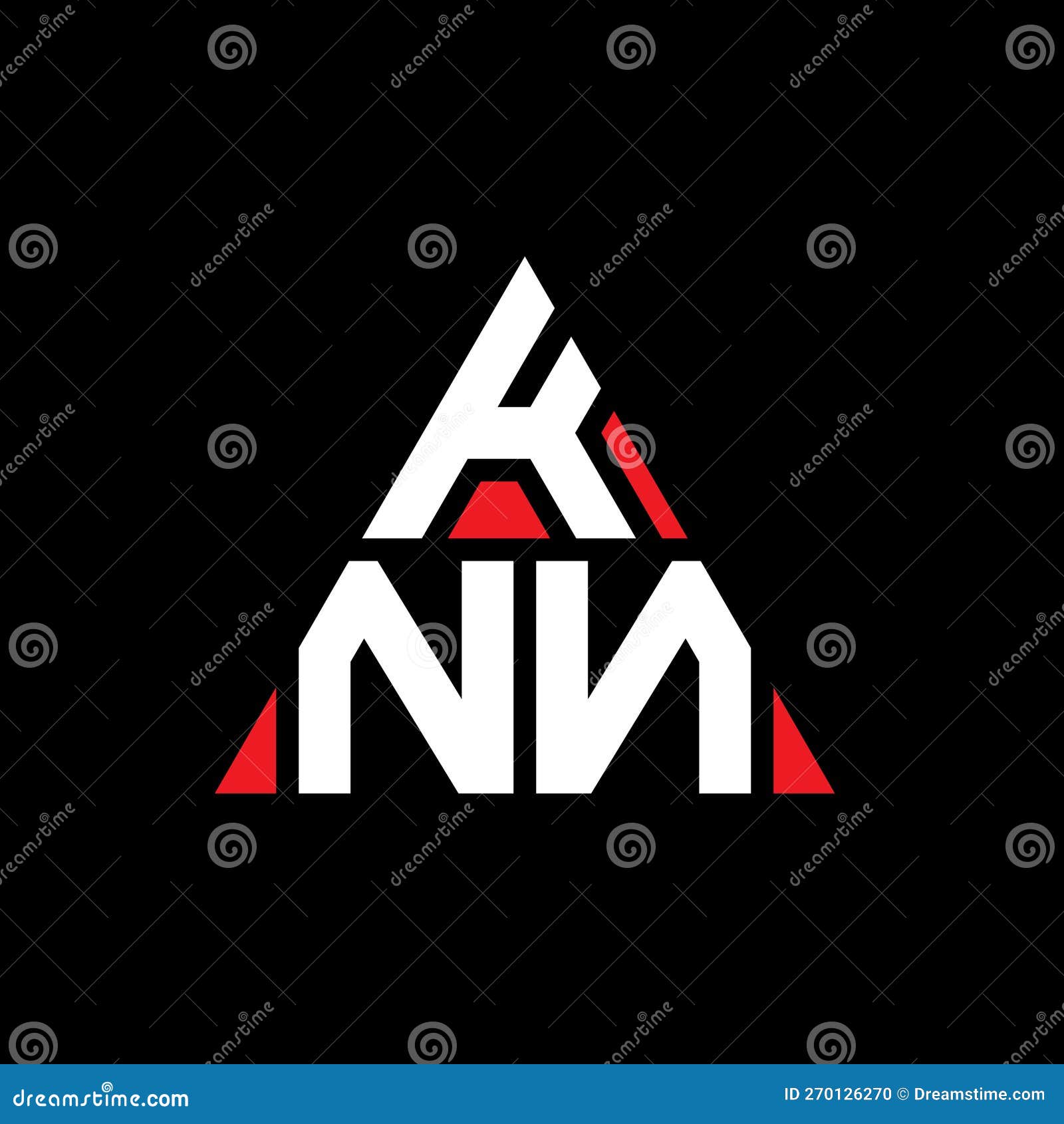 KNN Triangle Letter Logo Design With Triangle Shape. KNN Triangle Logo ...