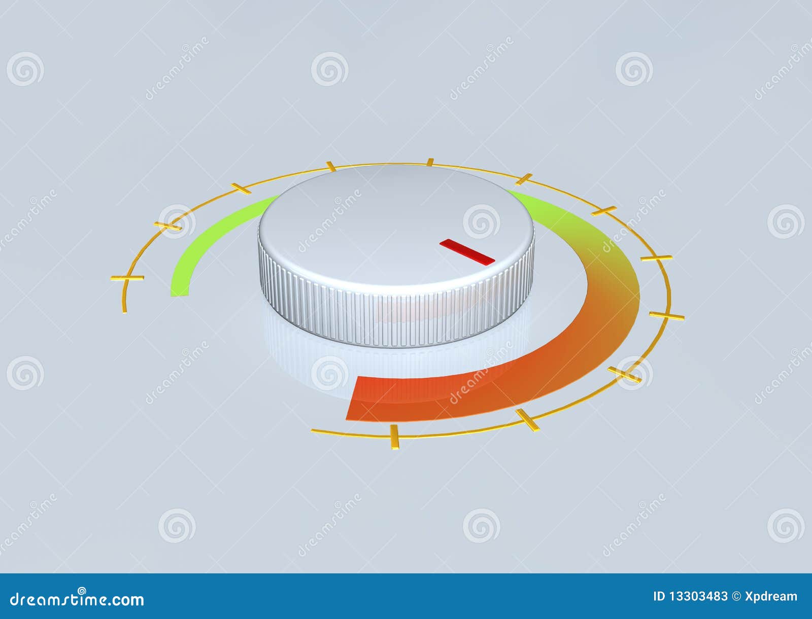 Knob stock illustration. Illustration of scale, button - 13303483