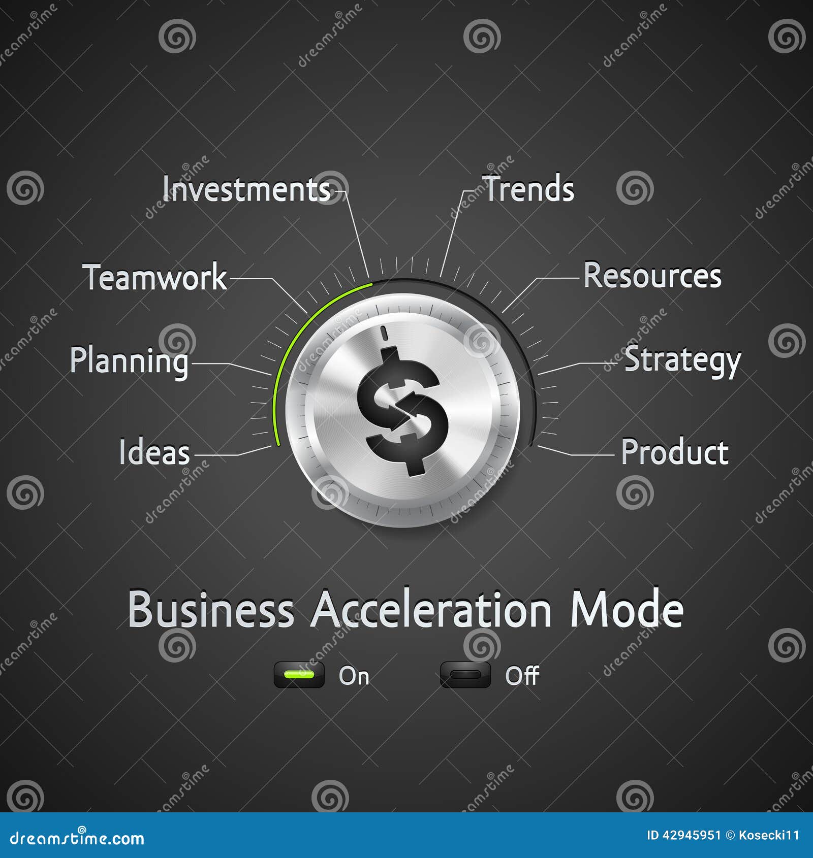 Knob - Business Acceleration Stock Vector - Illustration of marketing ...