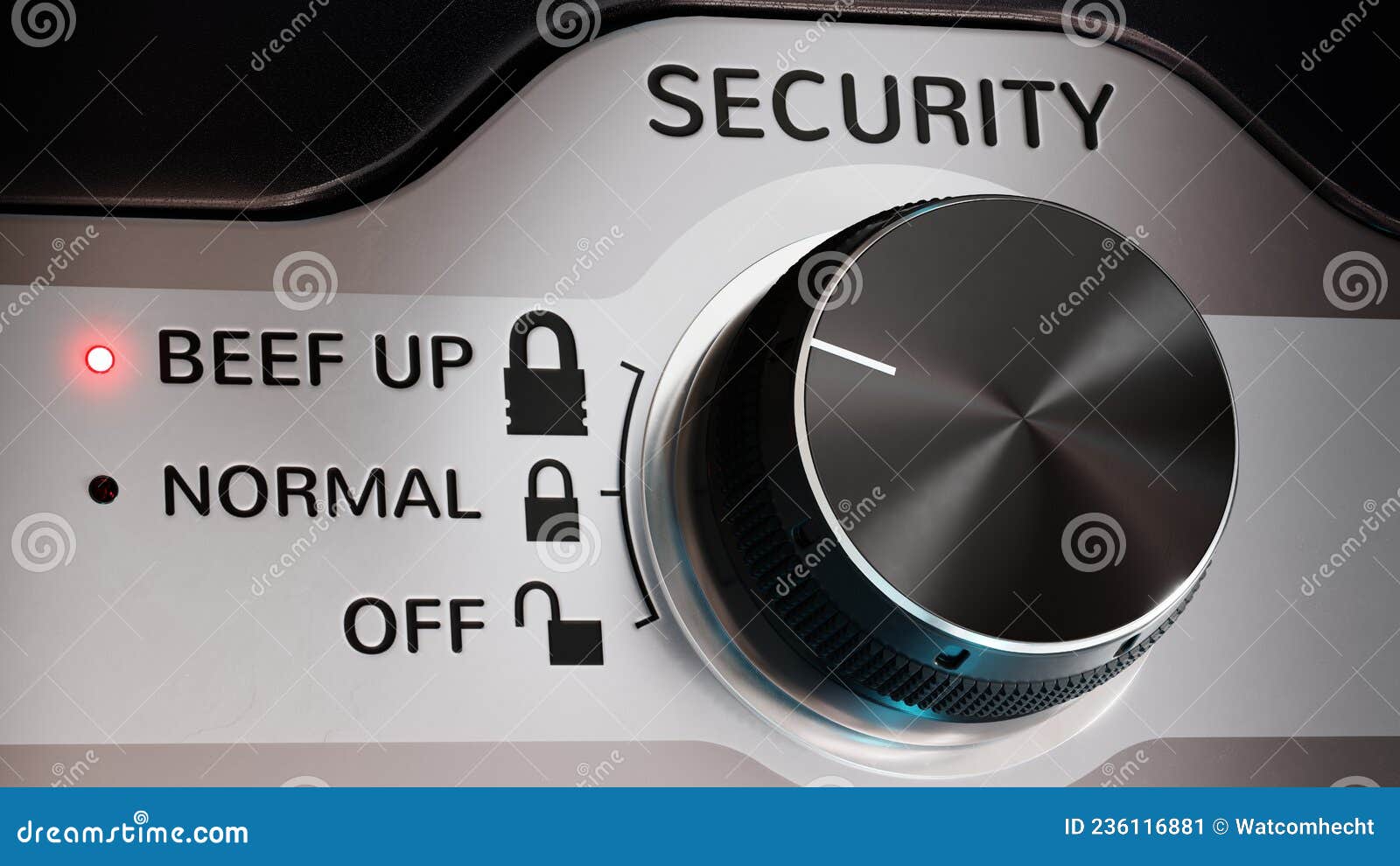 Security Beef-up Knob stock image. Image of activate - 236116881