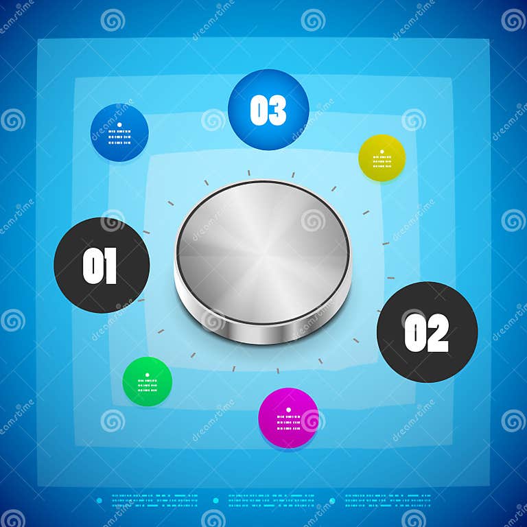 Knob Option Switch Modern Template Stock Vector - Illustration of ...