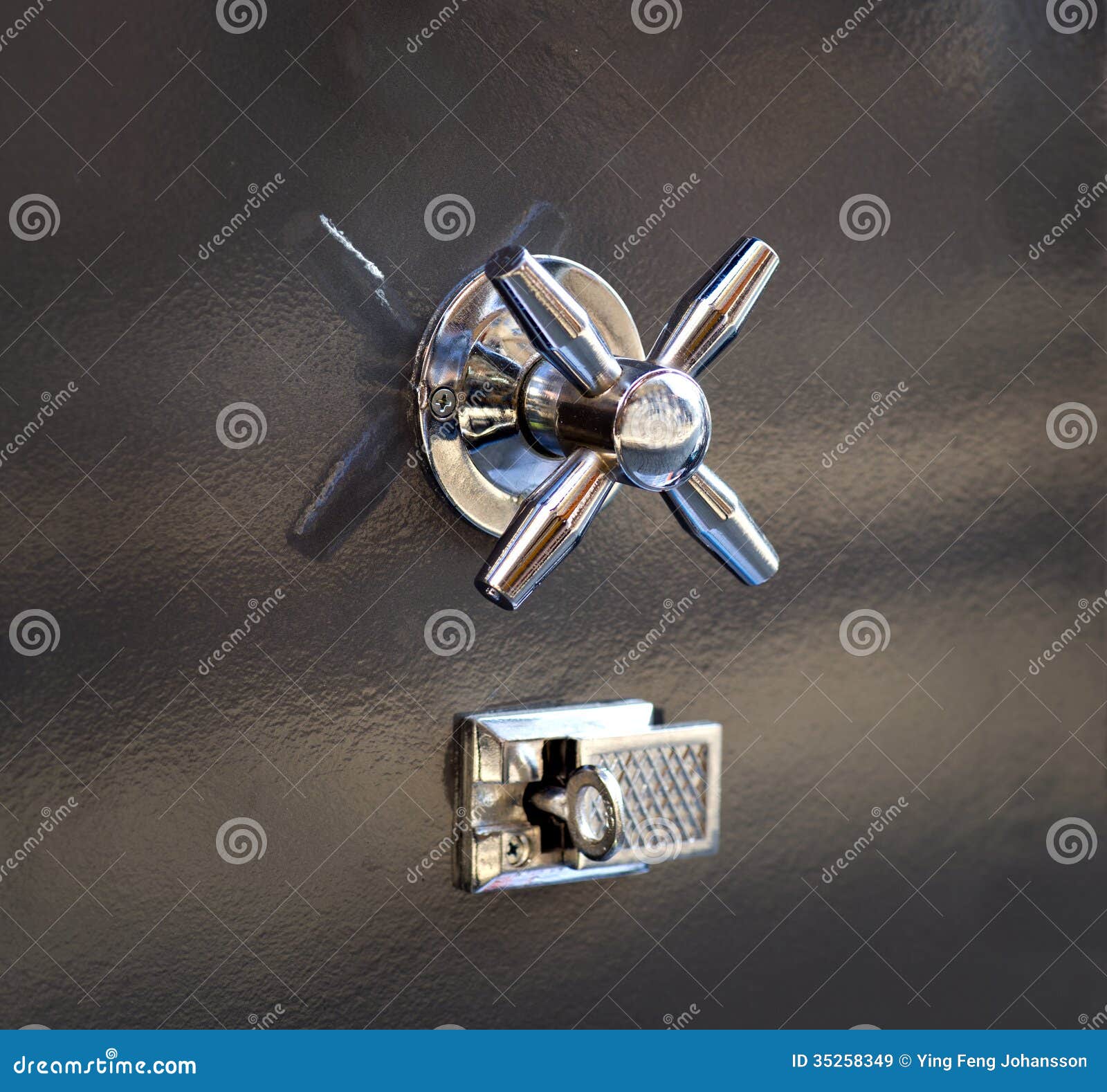 Knob on safe stock image. Image of closeup, iron, banking - 35258349