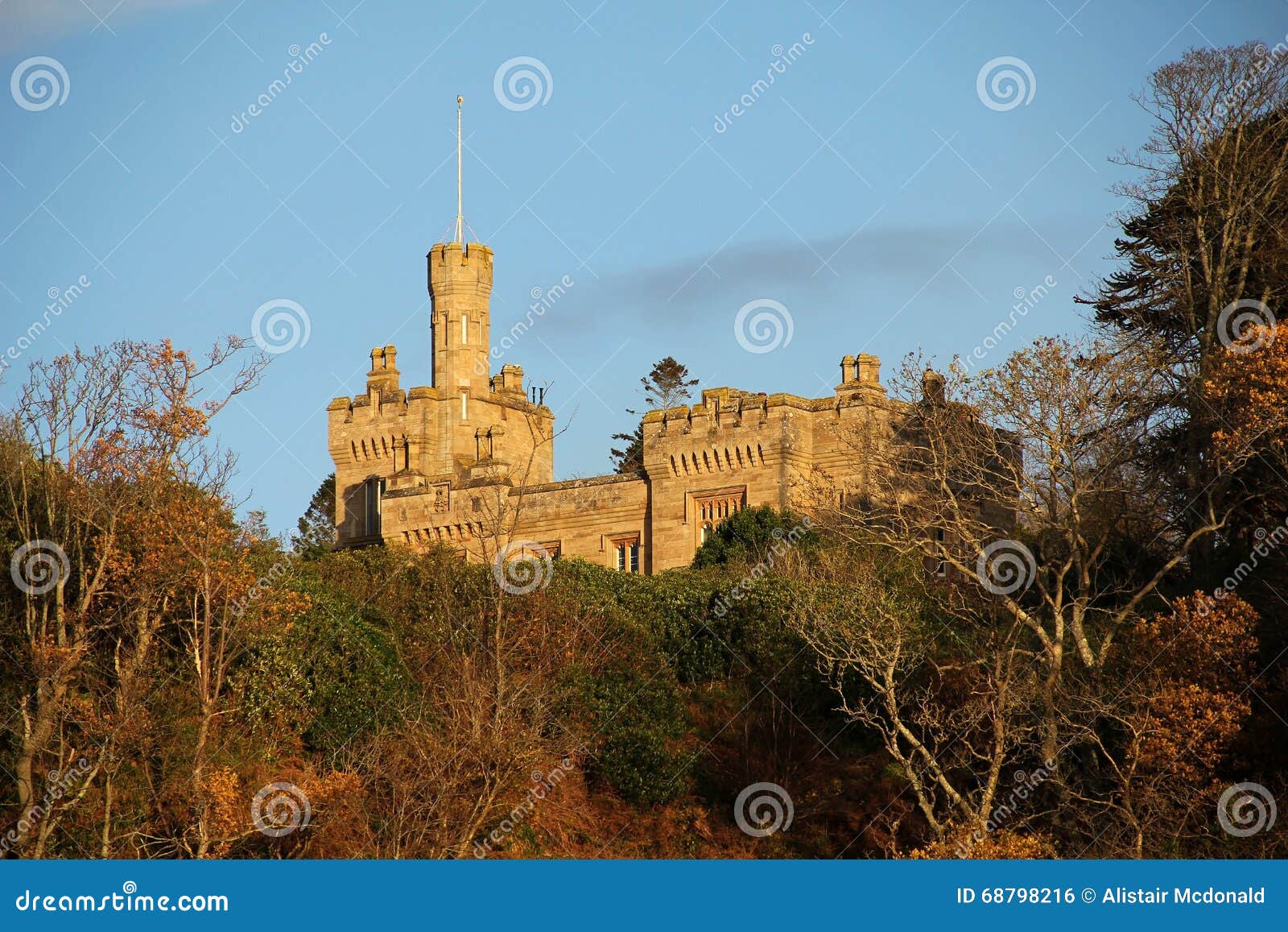 Knock Castle Largs Scotland Stock Photo - Image of castle, tower: 68798216