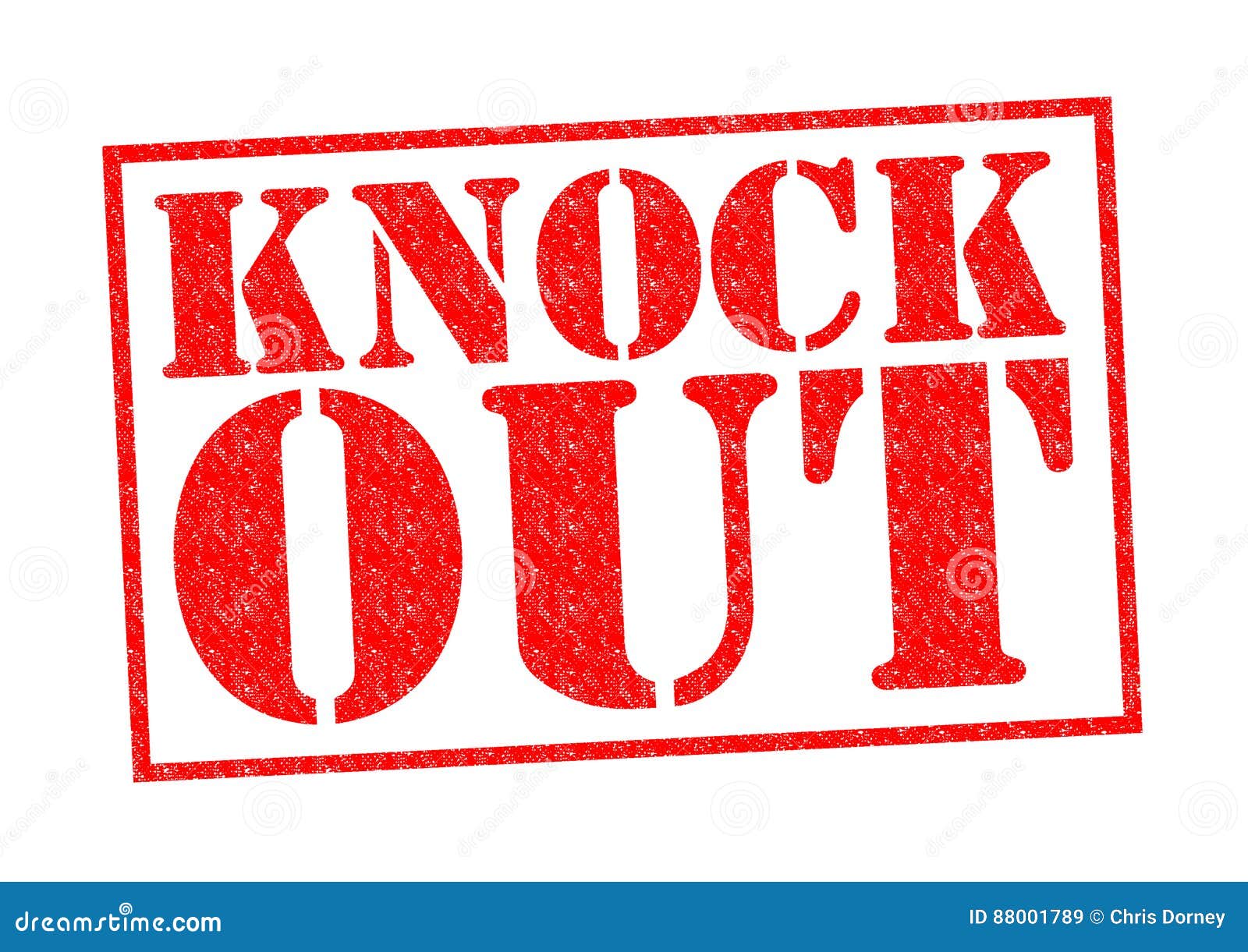 KNOCK OUT stock illustration. Illustration of dissolved - 88001789