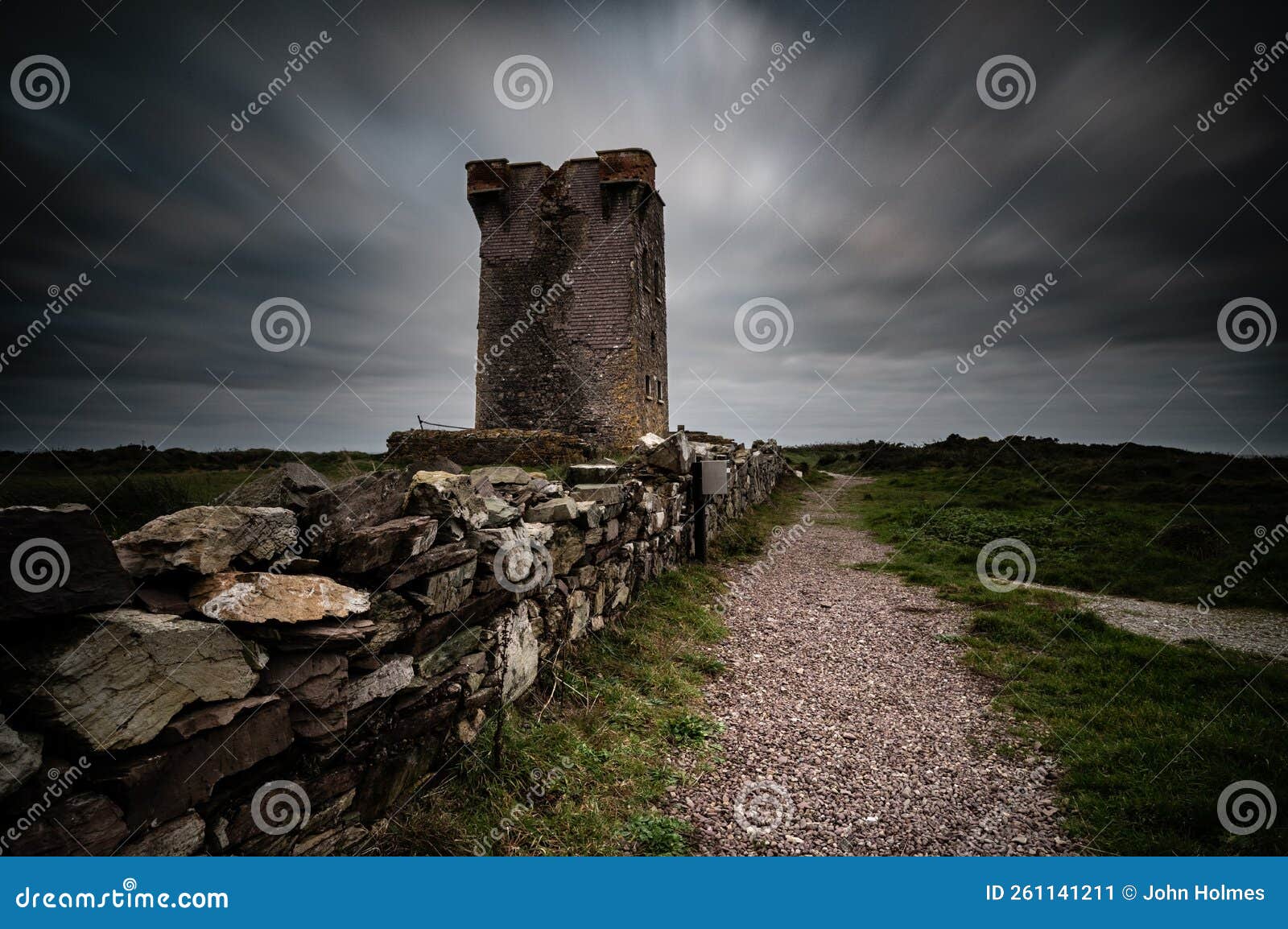 Knockadoon Watch Tower stock image. Image of watch, ruin - 261141211