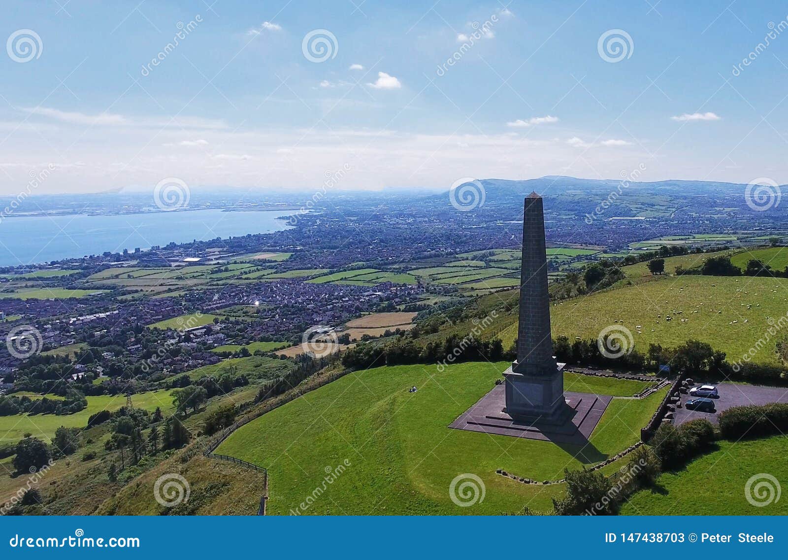 Knockagh War Monument stock image. Image of northern - 147438703