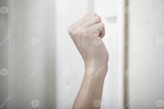 Knocking at the door stock photo. Image of visit, symbol - 24584950
