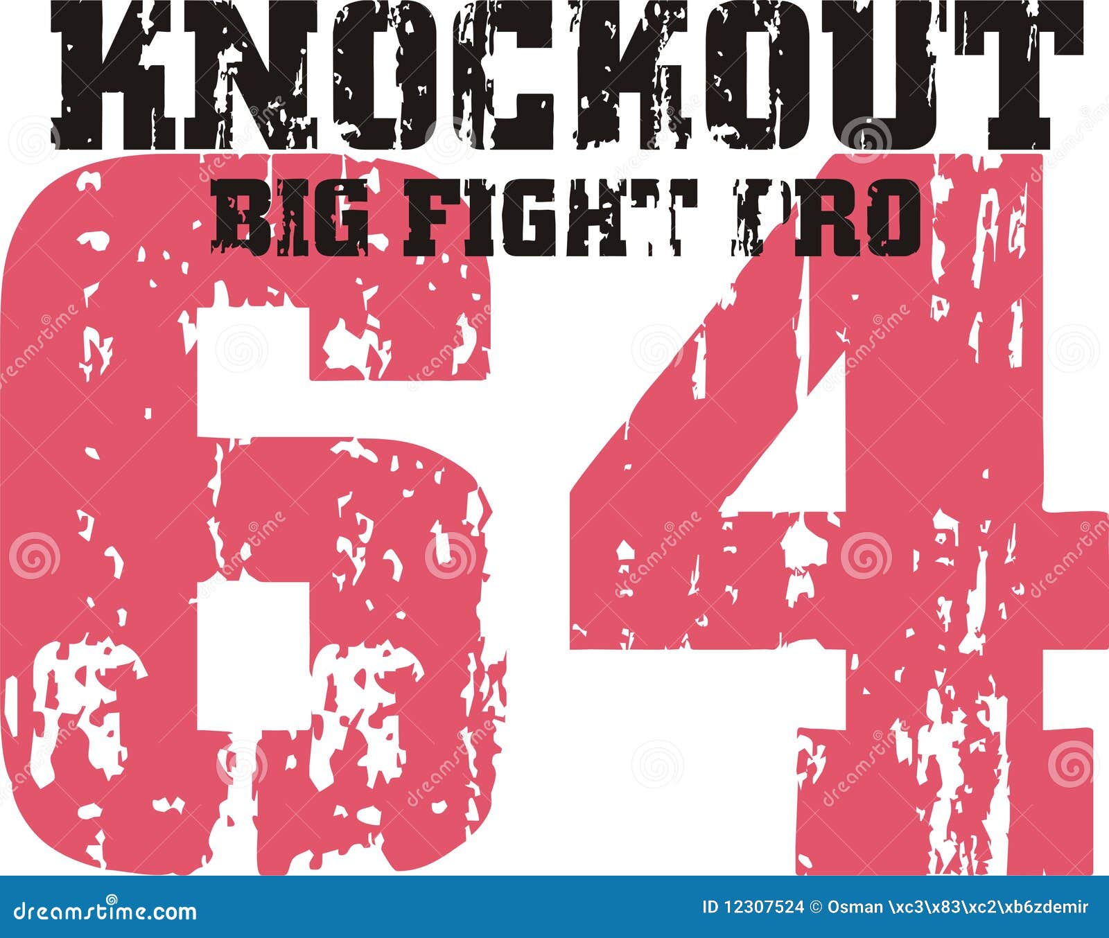 Knockout stock vector. Illustration of disco, design - 12307524