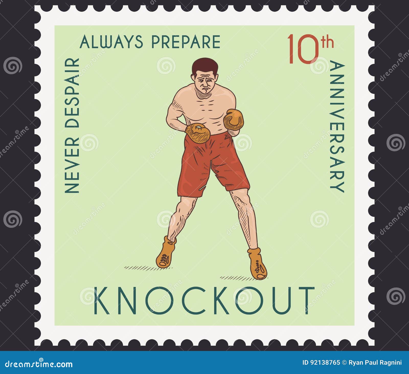 Boxing Knockout Cartoon Vector | CartoonDealer.com #85847451
