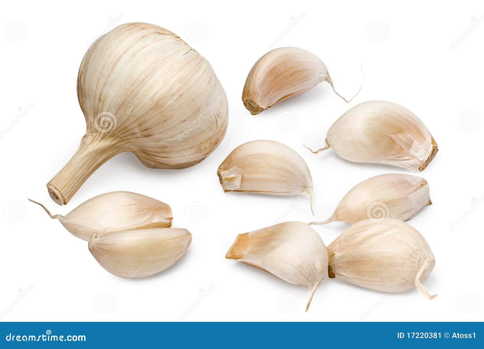 Knoflook stock afbeelding. Image of niemand, geïsoleerd - 17220381