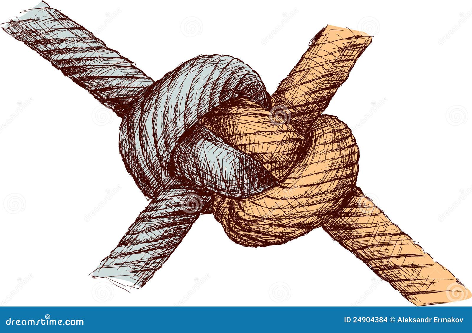 Knoop vector illustratie. Illustration of aansluting - 24904384