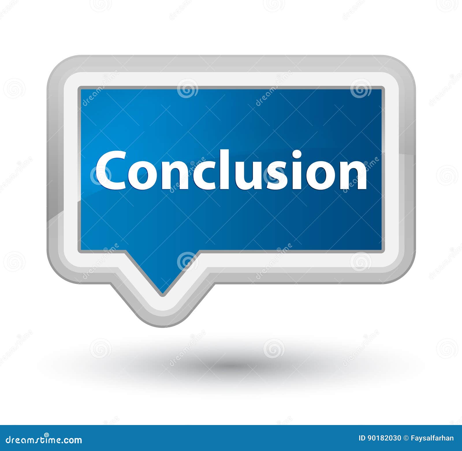 Knoop Van De Conclusie De Eerste Blauwe Banner Stock Illustratie ...