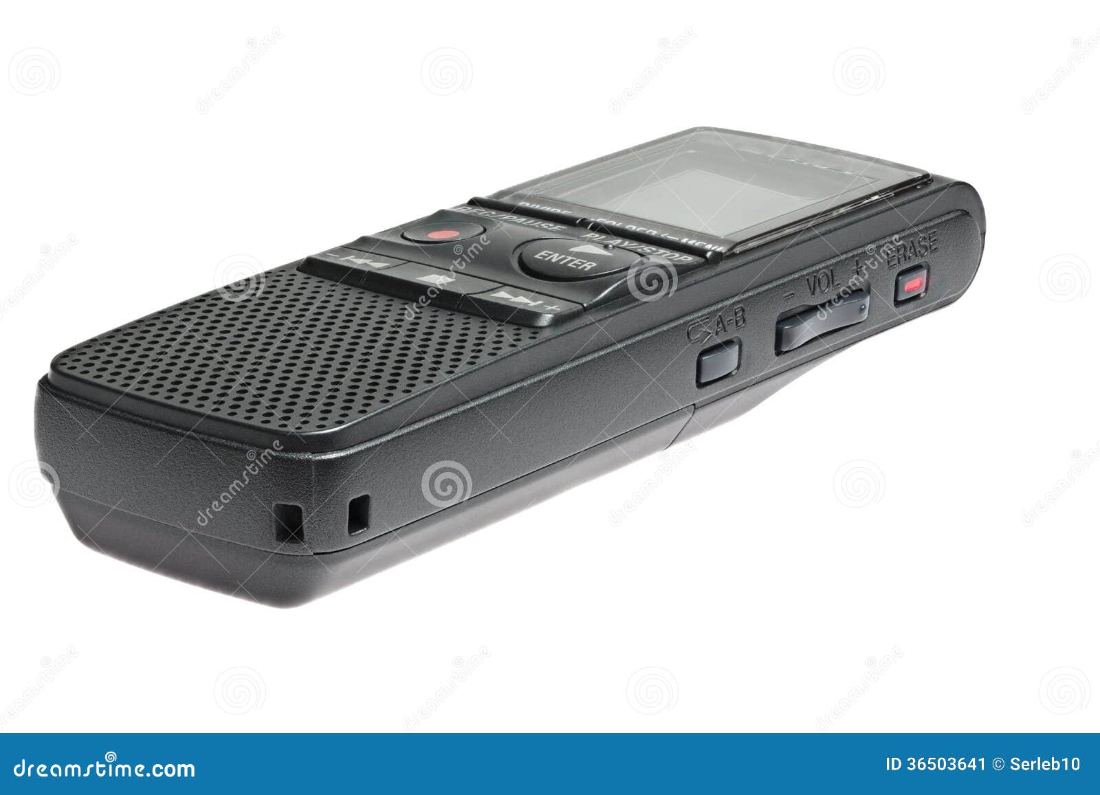 Knopen Van Digitale Dictafoon Stock Afbeelding - Image of zaken, macro ...