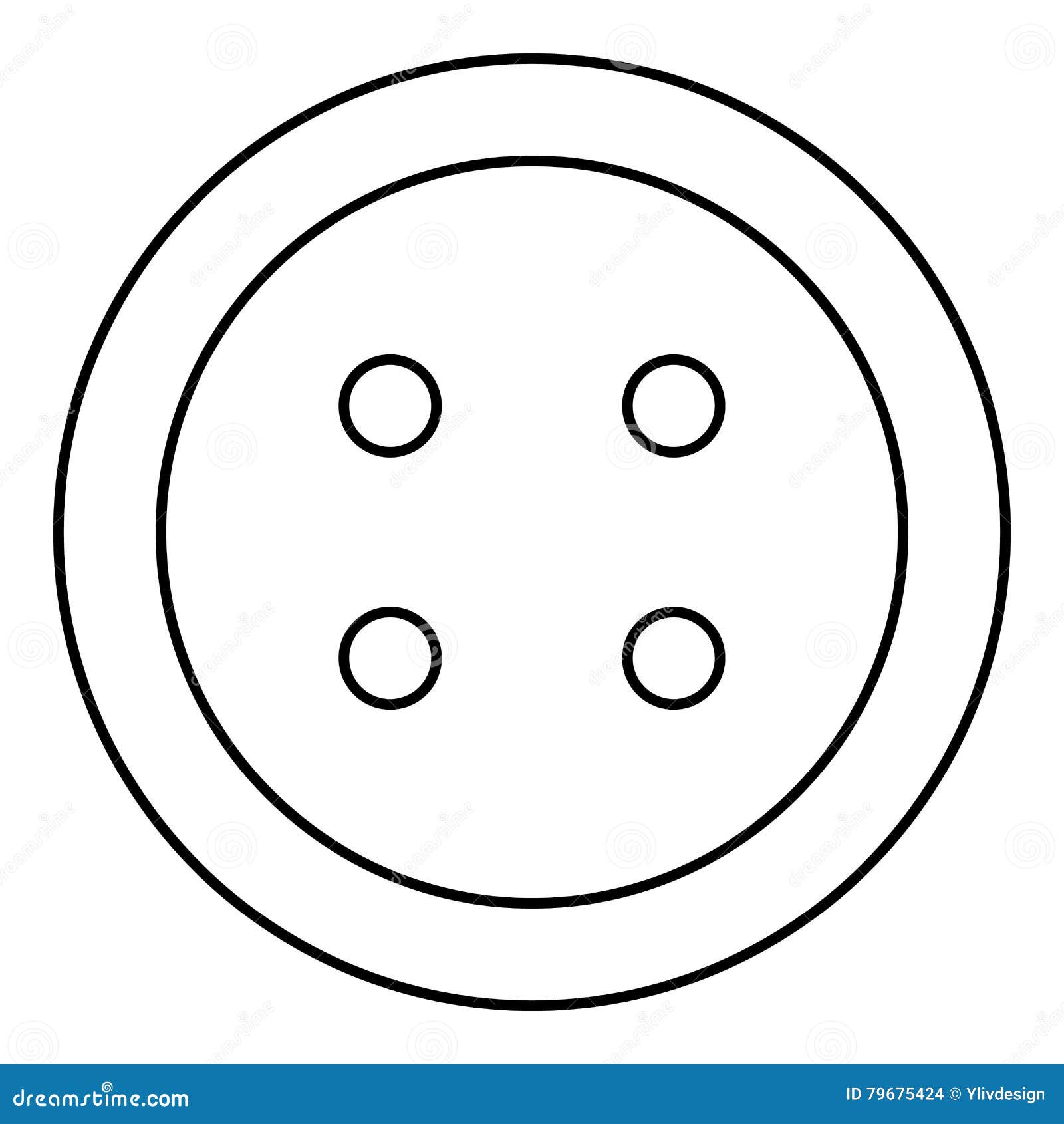 Knopfikone, Entwurfsart vektor abbildung. Illustration von schön - 79675424