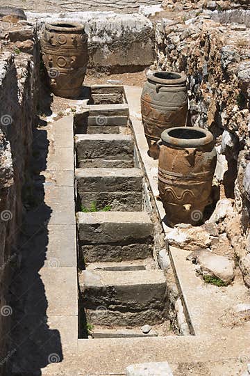 Knossos storage magazines stock photo. Image of wealth - 168800