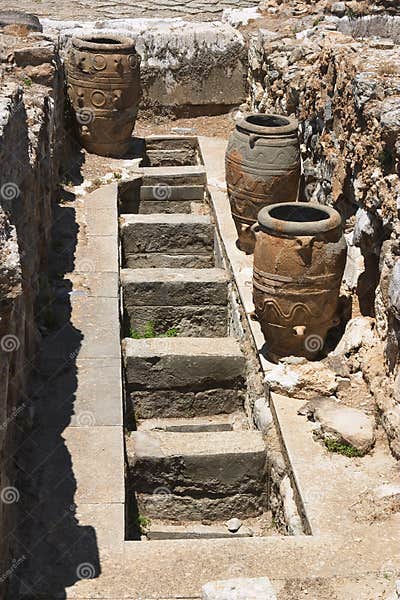 Knossos storage magazines stock photo. Image of wealth - 168800
