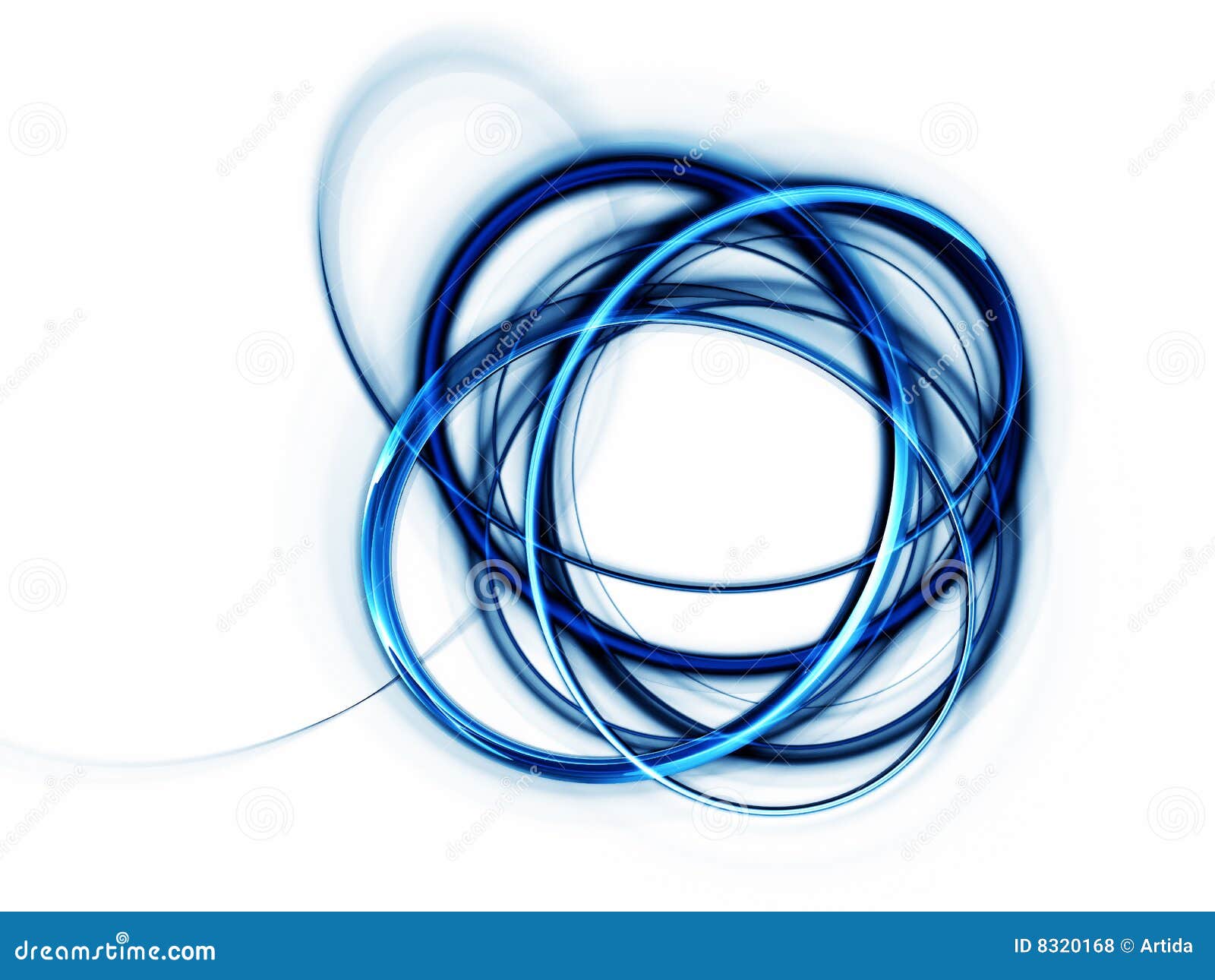 Knot, blue thread stock illustration. Illustration of abstract - 8320168