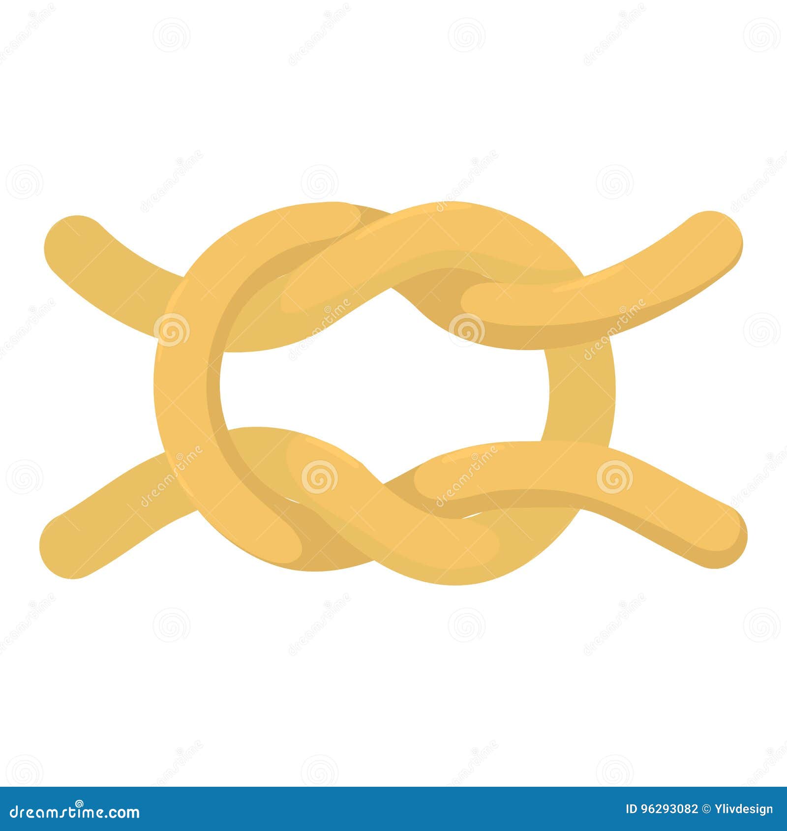 Knot icon, cartoon style stock vector. Illustration of safe - 96293082