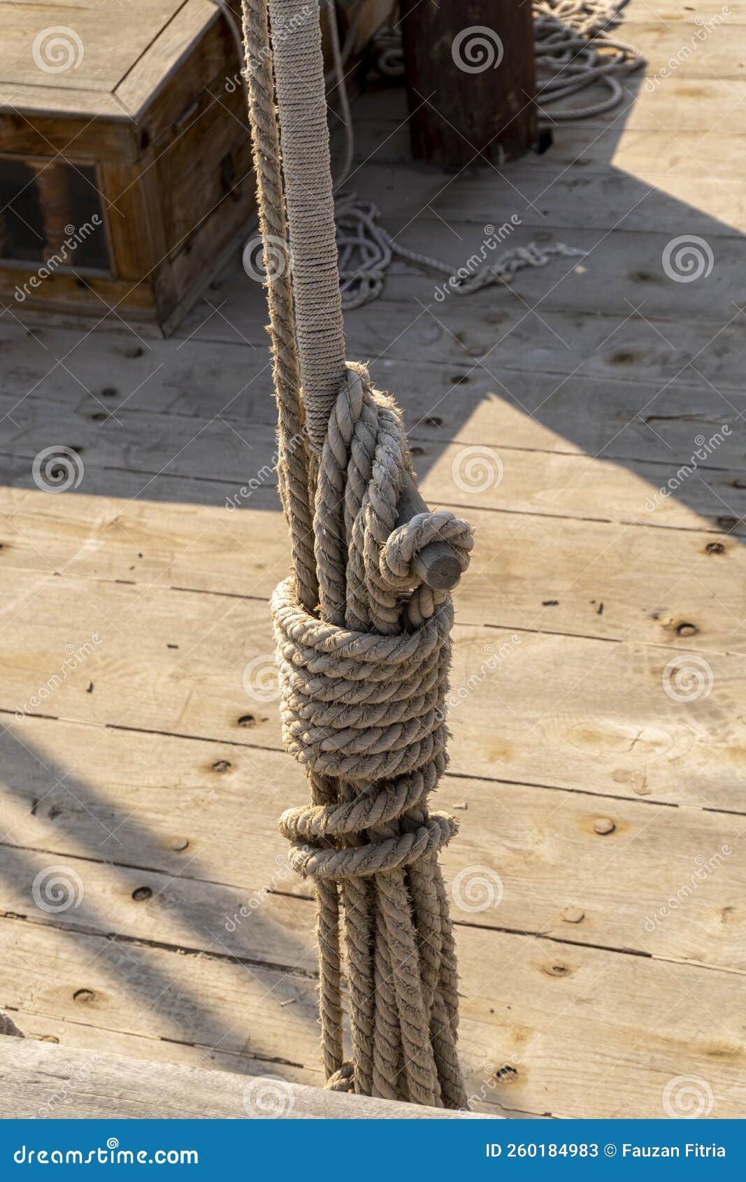 A Type of Knot on the Dhow. Stock Image - Image of ship, sailing: 260184983
