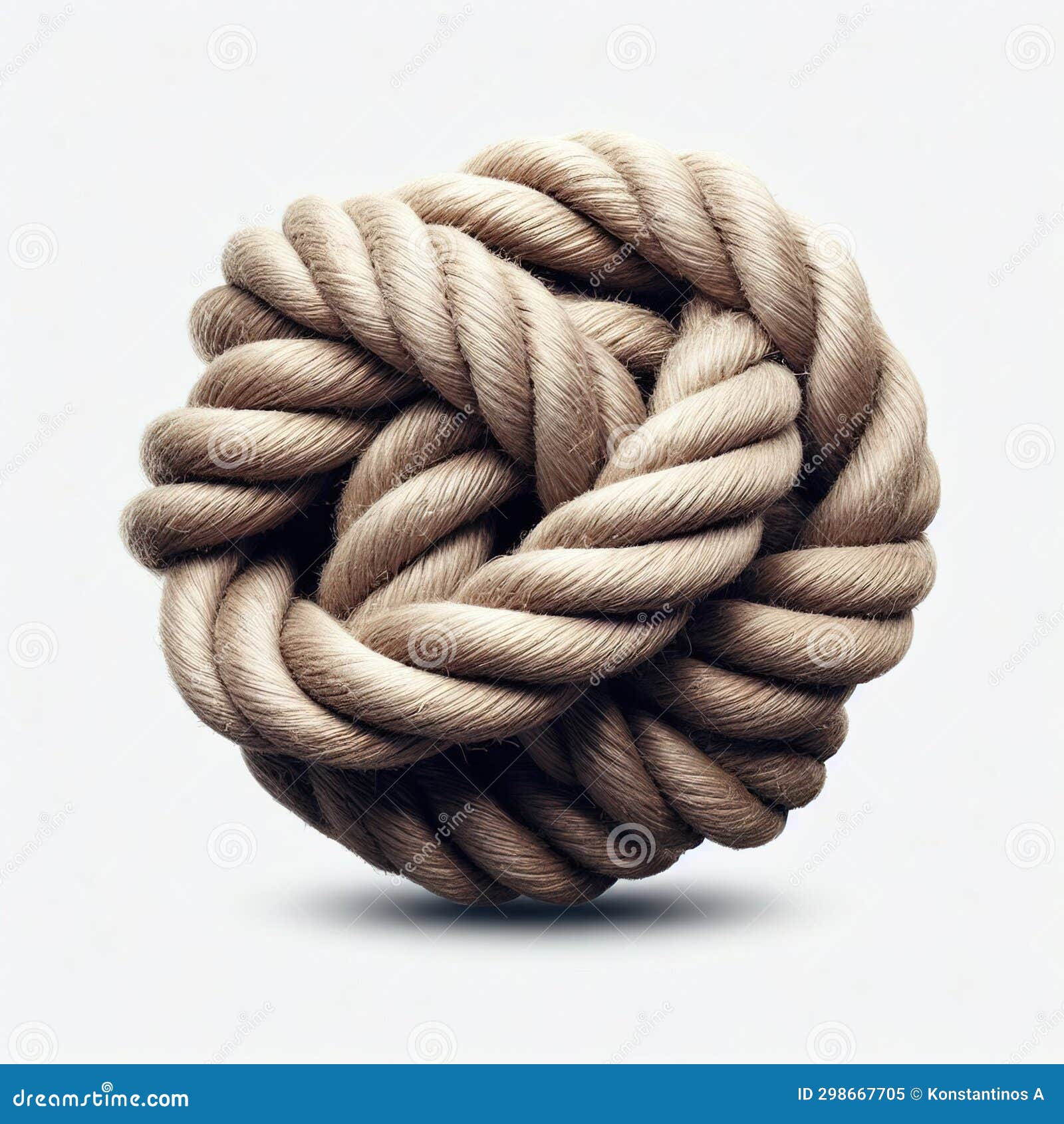 Knot Rope Breaking Isolated Break - Ai Generated Stock Image - Image of ...